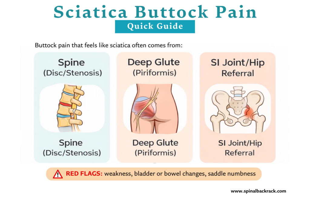What Causes Sciatica Buttock Pain? 9 Causes